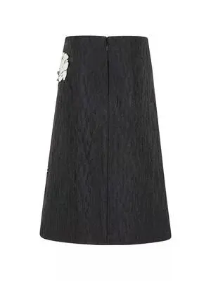 Simkhai Floral Embellished Midi Skirt