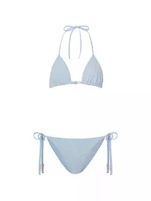 Hunza G Gina Beaded Bikini - Blue