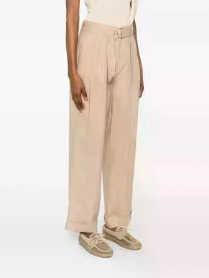 PANICALE Belted Pleated Trousers