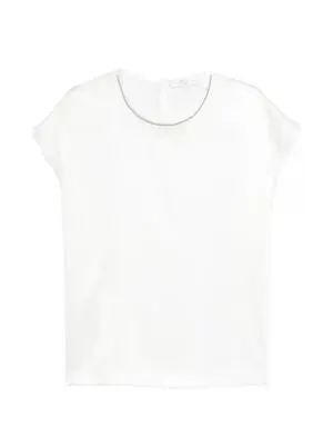 PANICALE Embellished Top - White