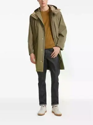 YVES SALOMON Hooded Check Parka
