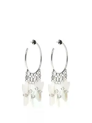 Isabel Marant Hoop Drop Earrings - Silver