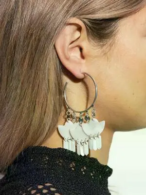 Isabel Marant Hoop Drop Earrings