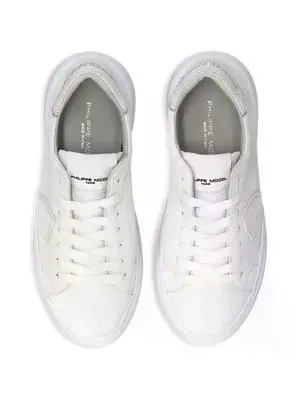 Philippe Model Temple Low Leather Sneakers - White