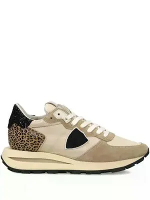 Philippe Model Tropez Haute Animal-print Sneakers - Neutrals