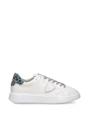 Philippe Model Temple Low Leopard Panel Sneakers