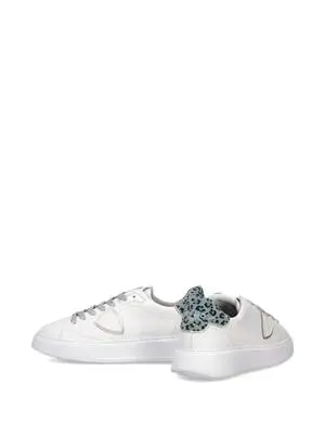 Philippe Model Temple Low Leopard Panel Sneakers
