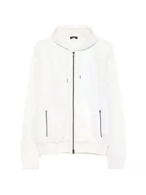 Herno Zip-up Hoodie - White