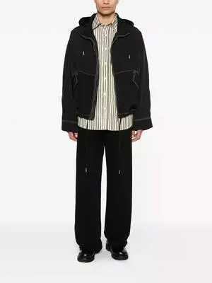 Ami Contrast-stitching Hooded Jacket