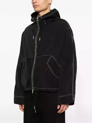 Ami Contrast-stitching Hooded Jacket