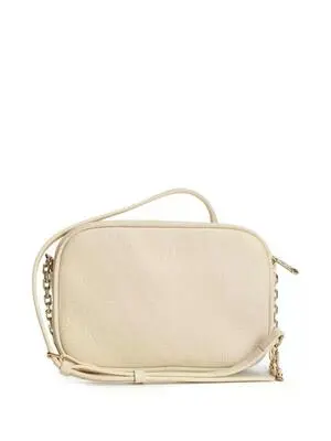 Patrizia Pepe Logo-plaque Crossbody Bag - Neutrals