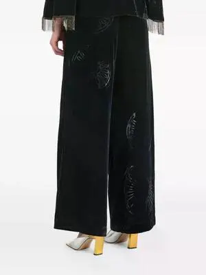 Themis Z Patterned Wide Leg Trousers