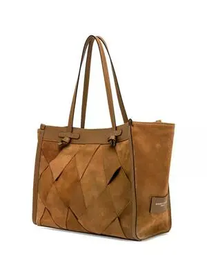 GIANNI CHIARINI Woven Top Handle Tote Bag - Brown