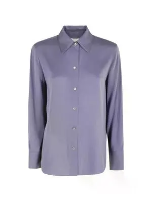 Vince Long-sleeve Button Shirt - Purple