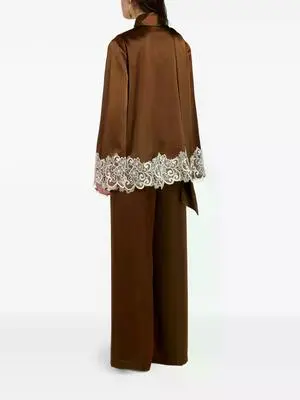 VASILIKI Haneen Lace Pleated Top