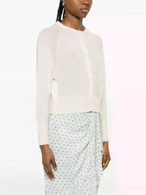 FORTE_FORTE Buttoned Cardigan - Pink