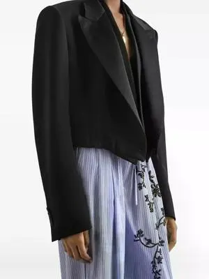 Dolce & Gabbana Shawl Collar Cropped Jacket