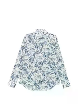XACUS Floral Print Shirt - White
