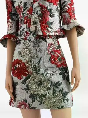 Dolce & Gabbana Floral-embroidered Mini Skirt