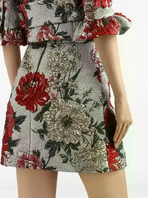 Dolce & Gabbana Floral-embroidered Mini Skirt
