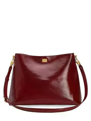 Dolce & Gabbana Vittoria Leather Crossbody Bag - Red