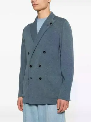LARDINI Double-breasted Pocket Blazer