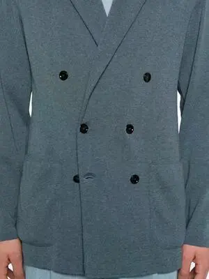 LARDINI Double-breasted Pocket Blazer