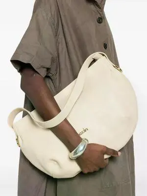 BRACCIALINI Ariel Pebbled-leather Shoulder Bag - Neutrals