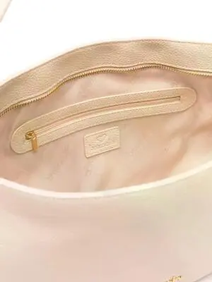 BRACCIALINI Ariel Pebbled-leather Shoulder Bag - Neutrals