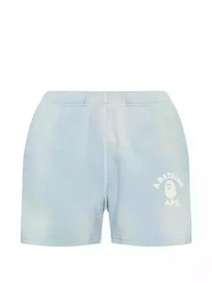 A BATHING APE Logo Detail Shorts - Blue