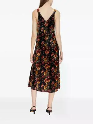 R13 Floral-print Midi Dress