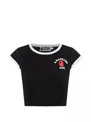 A BATHING APE Ringer Graphic T-shirt - Black