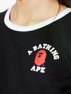 A BATHING APE Graphic Ringer T-shirt - Black