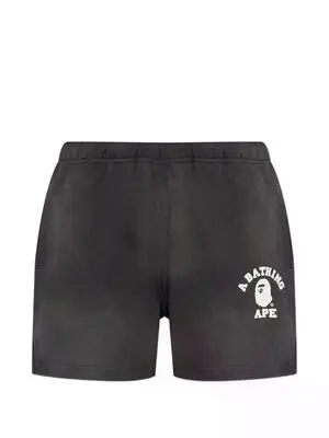 A BATHING APE Logo-detail Shorts - Grey