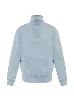 A.p.c. Half-zip Cotton Sweatshirt - Blue