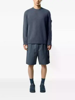 Stone Island Patch-pocket Shorts - Blue