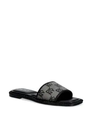 Dkny Logo Pattern Embellished Slides