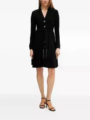 Dkny Buttoned Belted Mini Dress