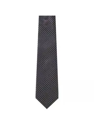 Corneliani Patterned Neck Tie - Brown