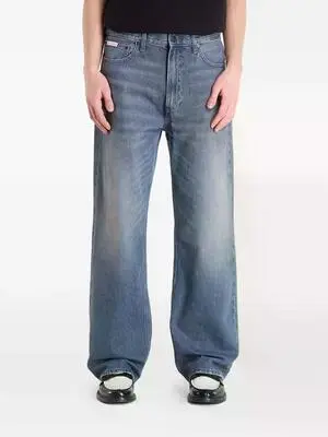 Calvin Klein Logo-patch Jeans - Blue