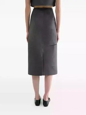 JIL SANDER Twill Pencil Skirt