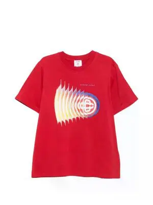 Casablanca Shockwave Cotton T-shirt - Red