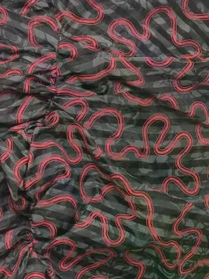 VIVIENNE WESTWOOD Draped Print-detail Midi Dress - Red