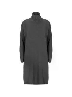 Fabiana Filippi Roll-neck Dress - Grey