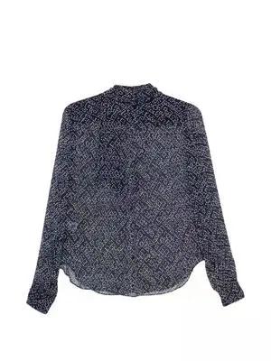 MARANT ETOILE Navy Dotted Cotton Shirt