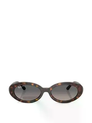 Ray-ban Oval Frame Sunglasses - Brown