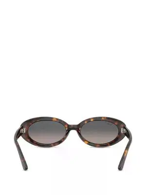 Ray-ban Oval Frame Sunglasses - Brown