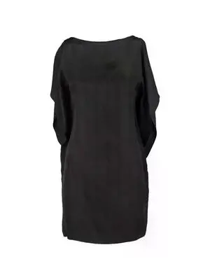 Balenciaga Wing-panel Silk Dress - Black