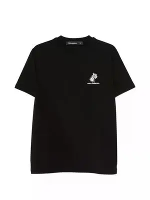 Karl Lagerfeld Palm-tree T-shirt - Black