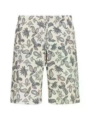 Hanro Paisley Pattern Knee Length Shorts